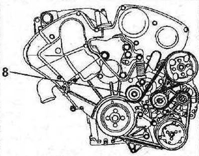 Accessory Drive Belt — Installation (Peugeot 605, 1989-2000) — «Petrol ...