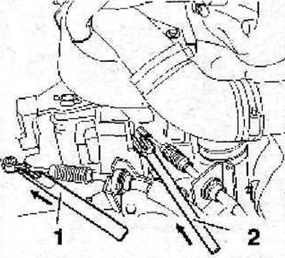 Gear Shift Mechanism — Removal (Peugeot 605, 1989-2000) — «Mechanical ...